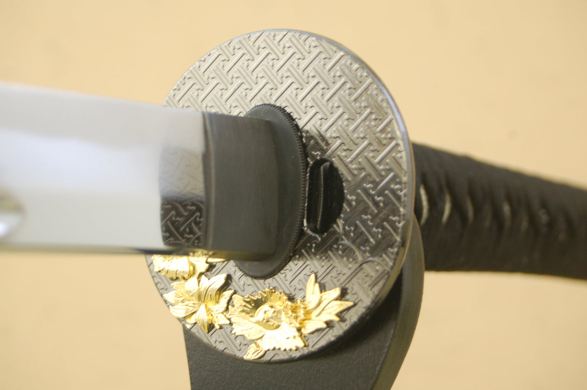 Iaito: Suburito Katana For Practice - Peony Tsuba – Samurai market